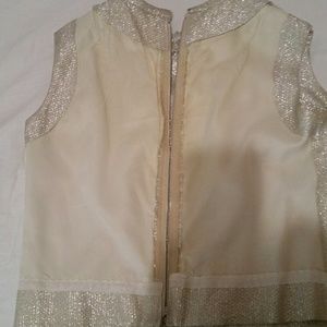 Vintage | Tops | Vintage 6s 960s Silver Lurex Bow Top | Poshmark